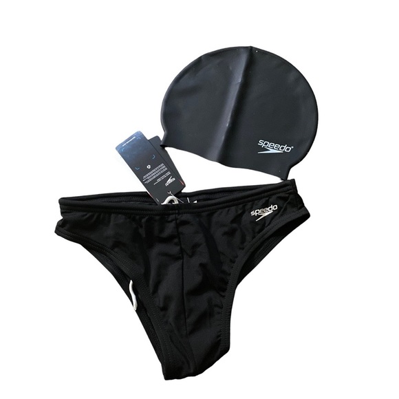 Speedo | Swim | Nwt Molded Silicone Cap Smooth Adult Blackuniquespeedo ...